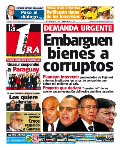 Vea Las Portadas De Los Principales Diarios Peruanos Para Hoy Domingo