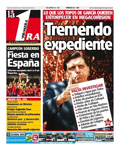 Vea Las Portadas De Los Principales Diarios Peruanos Para Hoy Lunes 02