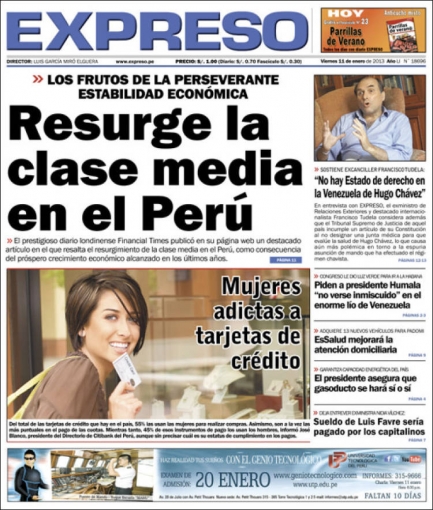 Conozca Las Portadas De Los Diarios Peruanos Para Hoy Viernes 11 De