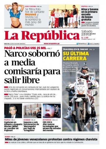 Conozca Las Portadas De Los Diarios Peruanos Para Hoy Sábado 12 De