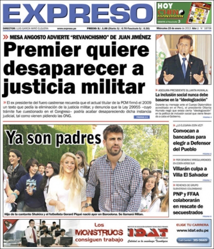 Conozca Las Portadas De Los Diarios Peruanos Para Hoy Miércoles 23 De