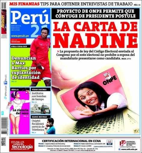 Conozca Las Portadas De Los Diarios Peruanos Para Hoy Miércoles 23 De