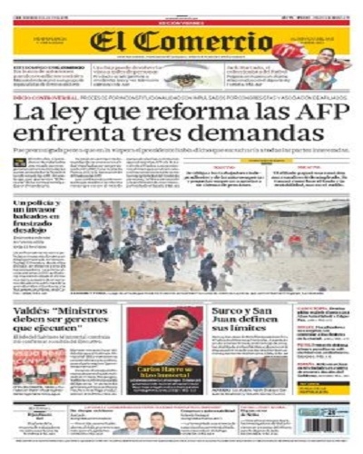 Conozca Las Portadas De Los Diarios Peruanos Para Hoy Viernes 20 De