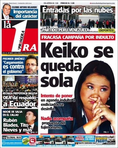 Conozca Las Portadas De Los Diarios Peruanos Para Hoy Sábado 25 De