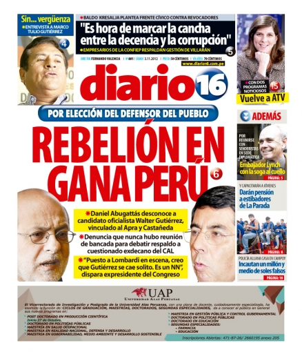 Conozca Las Portadas De Los Diarios Peruanos Para Hoy Sábado 3 De