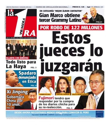 Conozca Las Portadas De Los Diarios Peruanos Para Hoy Viernes 16 De